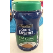 Best Choice Coffee Creamer, Irish Creme Flavored: Calories, Nutrition ...