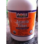 Now 100% Certified Organic, Acacia Fiber, Dietary Supplement: Calories ...