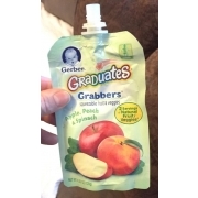 Gerber Graduates, Grabbers, Squeezable Fruit & Veggies: Calories ...
