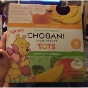 Chobani Greek Yogurt Tots, 2 Mango + Spinach: Calories, Nutrition ...