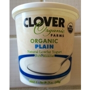 Clover Organic Farms Organic Plain, Natural Lowfat Yogurt: Calories ...