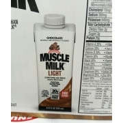 Genuine Muscle Milk, Light, Contains No Milk, Protein Nutrition Shake ...
