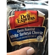 Deli Express Oven Roasted White Turkey & Cheese, Sandwich On Cracked ...