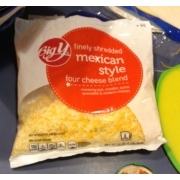 Big Y Cheese, Mexican Style, Shredded: Calories, Nutrition Analysis ...