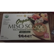 Hikari Miso Organic Miso Soup, Tofu, Seaweed & Green Onion, Mild Sodium: Calories, Nutrition ...