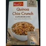 Peace Cereal Quinoa Chia Crunch Supergrains, Cereal: Calories ...