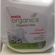 Weis Organic Whole Milk: Calories, Nutrition Analysis & More | Fooducate
