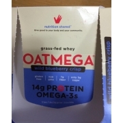 Oatmega Grass Fed Whey, Wild Blueberry Crisp, Bar: Calories, Nutrition ...