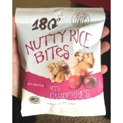 180 Snacks Nutty Rice Bites, Dry Roasted With Cranberries: Calories ...