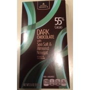 Safeway Select Dark Chocolate With Sea Salt And Almond Nougat: Calories ...