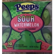 Peeps Sour Watermelon Flavored Marshmallow: Calories, Nutrition ...