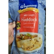 Wegmans Wild Caught Haddock, Skinless And Boneless: Calories, Nutrition ...