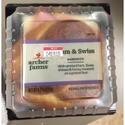 Archer Farms Sandwich, Ham & Swiss: Calories, Nutrition Analysis & More ...