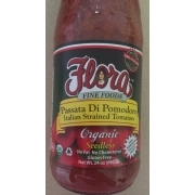 Flora Italian Strained Tomatoes, Seedless: Calories, Nutrition Analysis ...