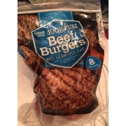 Great Value 100% Pure Beef Burgers: Calories, Nutrition Analysis & More ...
