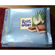 Ritter Sport Coco Coconut With Tropical Coconut Flakes In A Coconut And ...