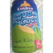Coloso Agua De Coco, Coconut Water With Pulp: Calories, Nutrition ...