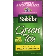 Salada Green Tea with Purple Antioxidants, Blueberry Flavored: Calories ...