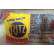 Ritz Handi-Snacks, Crackers ' N Cheese Dip: Calories, Nutrition ...