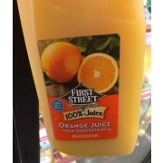 First Street 100% Juice, Orange Juice From concentrate: Calories ...