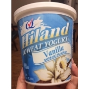 Hiland Lowfat Yogurt, Vanilla Flavored: Calories, Nutrition Analysis ...