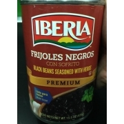 Iberia Black Beans Seasoned With Herbs: Calories, Nutrition Analysis ...
