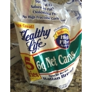 Healthy Life Italian Bread: Calories, Nutrition Analysis & More | Fooducate