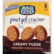 Rold Gold Pretzels Pretzel Cracker Sandwiches, Creamy Fudge: Calories ...