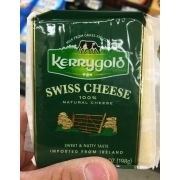 Kerrygold Swiss Cheese 100% Natural Cheese: Calories, Nutrition ...