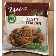 Nate's Meatless Meatballs, Zesty Italian: Calories, Nutrition Analysis ...