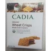 Cadia Organic Whole Wheat Crisps, Whole Grain Crackers: Calories ...