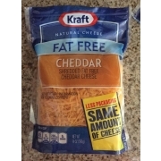 Kraft Shredded Cheese, Fat Free Cheddar: Calories, Nutrition Analysis ...