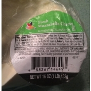 Giant Fresh Mozzarella Cheese: Calories, Nutrition Analysis & More ...