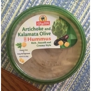 ShopRite Artichoke And Kalamata Olive, Hummus: Calories, Nutrition ...
