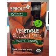 Sprout Vegetable Squeezable Snack, Sweet Potato Cinnamon: Calories ...