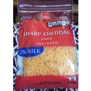 Harris Teeter Sharp Cheddar Cheese, Shredded: Calories, Nutrition ...