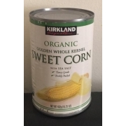 Kirkland Signature Organic Golden Whole Kernel Sweet Corn: Calories ...