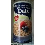 Great Value 100% Whole Grain Old Fashioned Oats: Calories, Nutrition ...