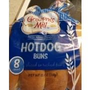 Grissom's Mill Fresh Baked Breads, Hot Dog Buns: Calories, Nutrition ...
