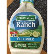 Hidden Valley The Original Ranch Cucumber Dressing: Calories, Nutrition ...