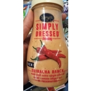 Marzetti Simply Dressed Dressing, Sriracha Ranch: Calories, Nutrition ...