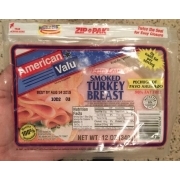 American Valu Extra Lean Smoked Turkey Breast: Calories, Nutrition Analysis & More | Fooducate