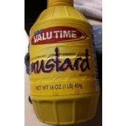 Valu Time Mustard: Calories, Nutrition Analysis & More | Fooducate