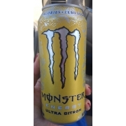 Monster Energy Drink, Ultra Citron: Calories, Nutrition Analysis & More ...