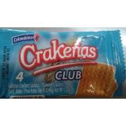 User added: Colombina, crakeñas club galletas saladas: Calories ...