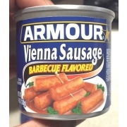 Armour Vienna Sausage, Barbecue Flavored: Calories, Nutrition Analysis ...