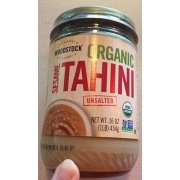 Woodstock Organic Sesame Tahini, Unsalted: Calories, Nutrition Analysis ...