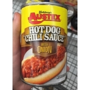 Castleberry Austex Hot Dog Chili Sauce With Onion: Calories, Nutrition ...