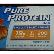 Pure Protein Chocolate, Salted Caramel, Bar: Calories, Nutrition ...
