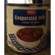 Winco Foods Evaporated Milk, Vitamin D Added: Calories, Nutrition ...